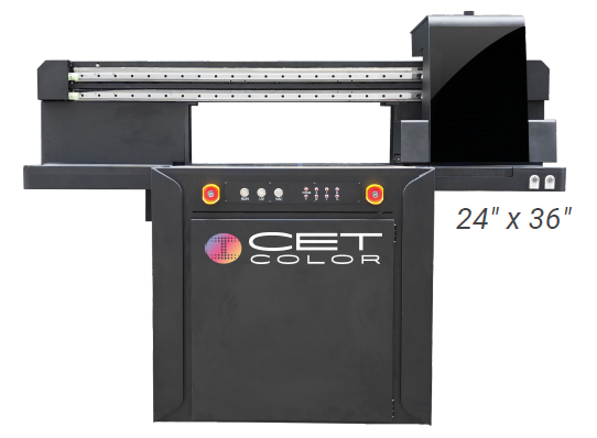 CET Color Q2-100 24" x 36" UV Flatbed Printer | Walker Supply Co